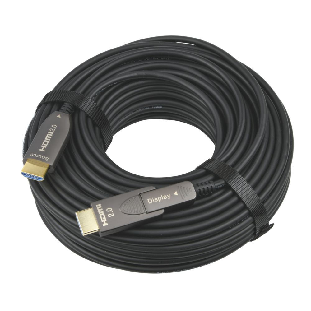 Labgear HDMI Fibre Optic Lead 30m - Screwfix