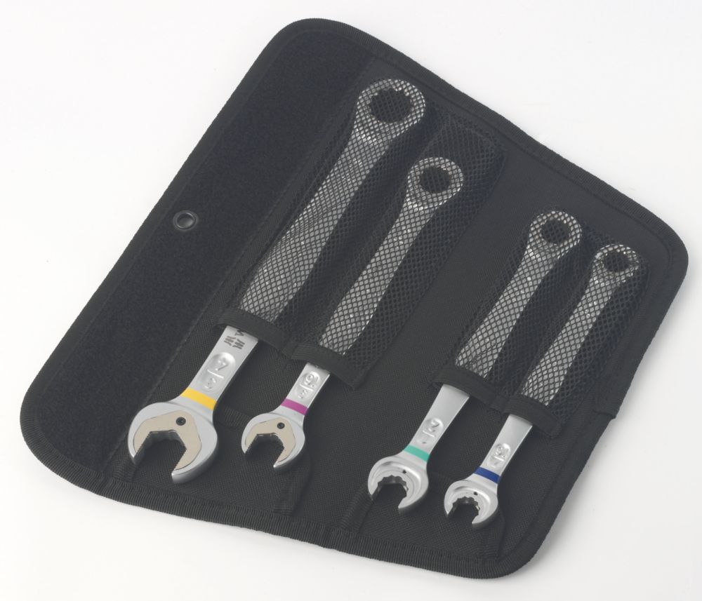 Wera 6000 Joker 4 Imperial Combination Ratchet Spanner Set 4 Pieces ...