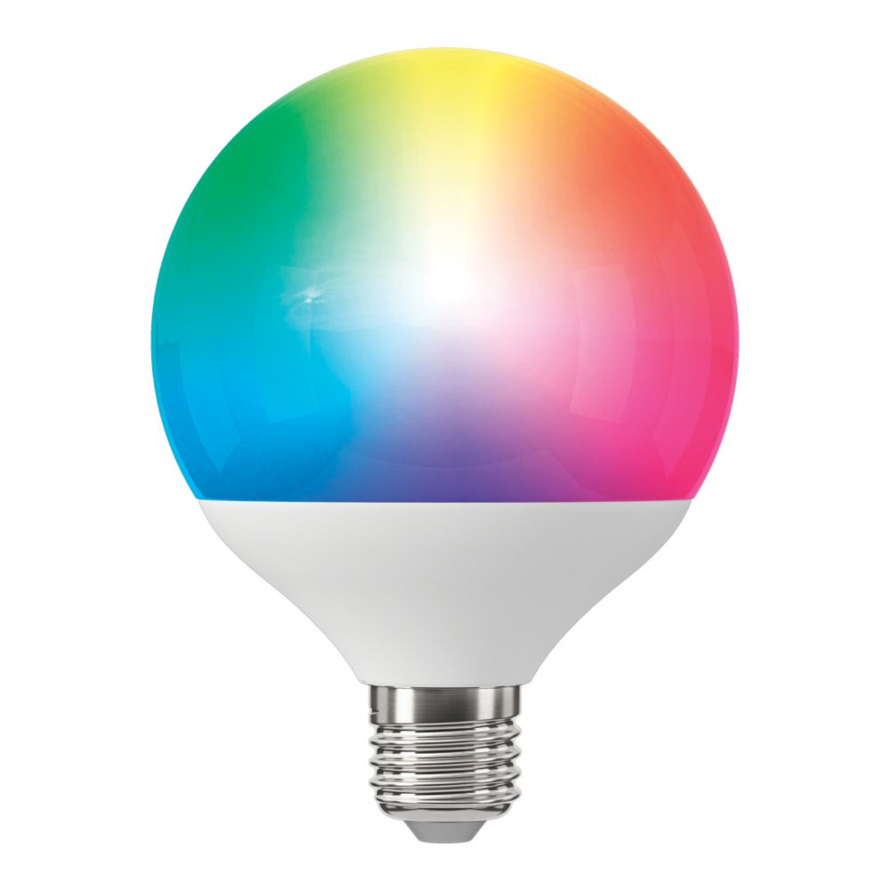 LAP E27 Globe RGB & White LED Smart Light Bulb 13.8W 1521lm - Screwfix