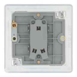 LAP 20A 16AX 1-Gang 2-Way Light Switch Polished Chrome - Screwfix