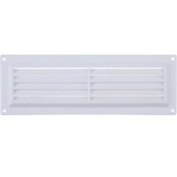 Map Vent Gas Louvre Vent White 229mm x 76mm - Screwfix