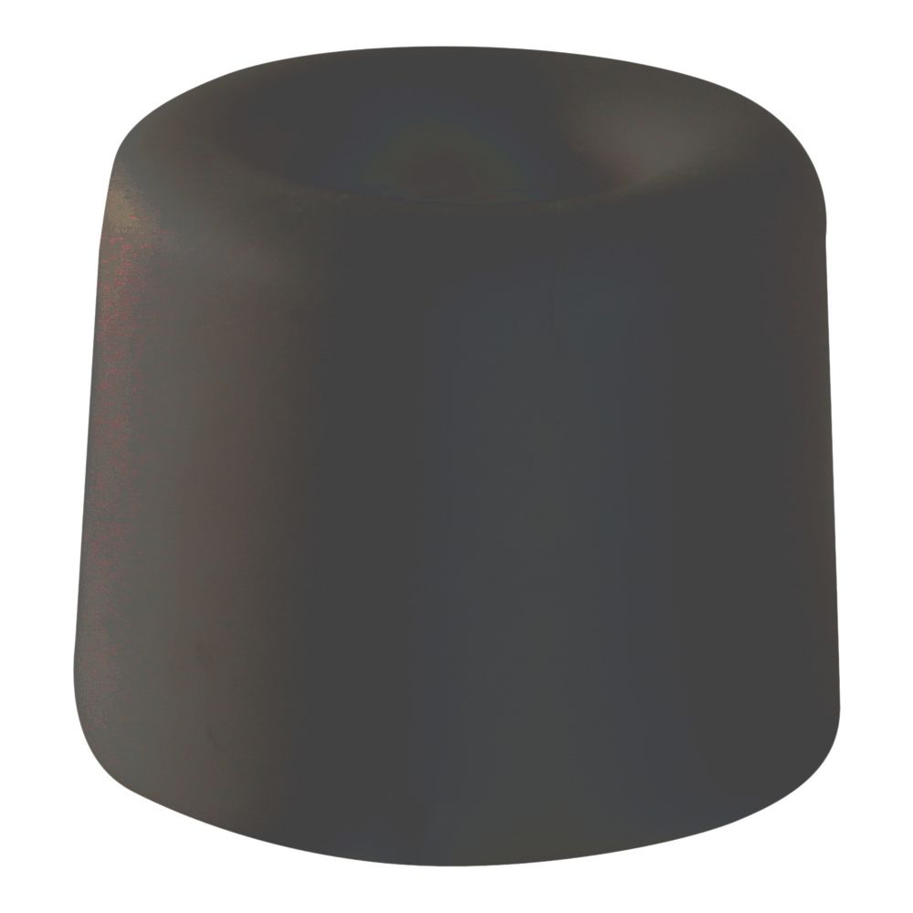 Smith & Locke Cylindrical Rubber Door Stop 30 x 24mm Black 10 Pack ...