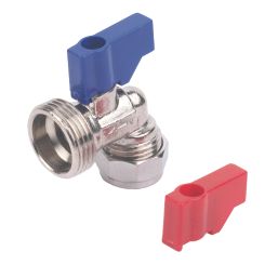 Pegler Compression Washing Machine Valve Elbow 15mm x 3/4" - Screwfix