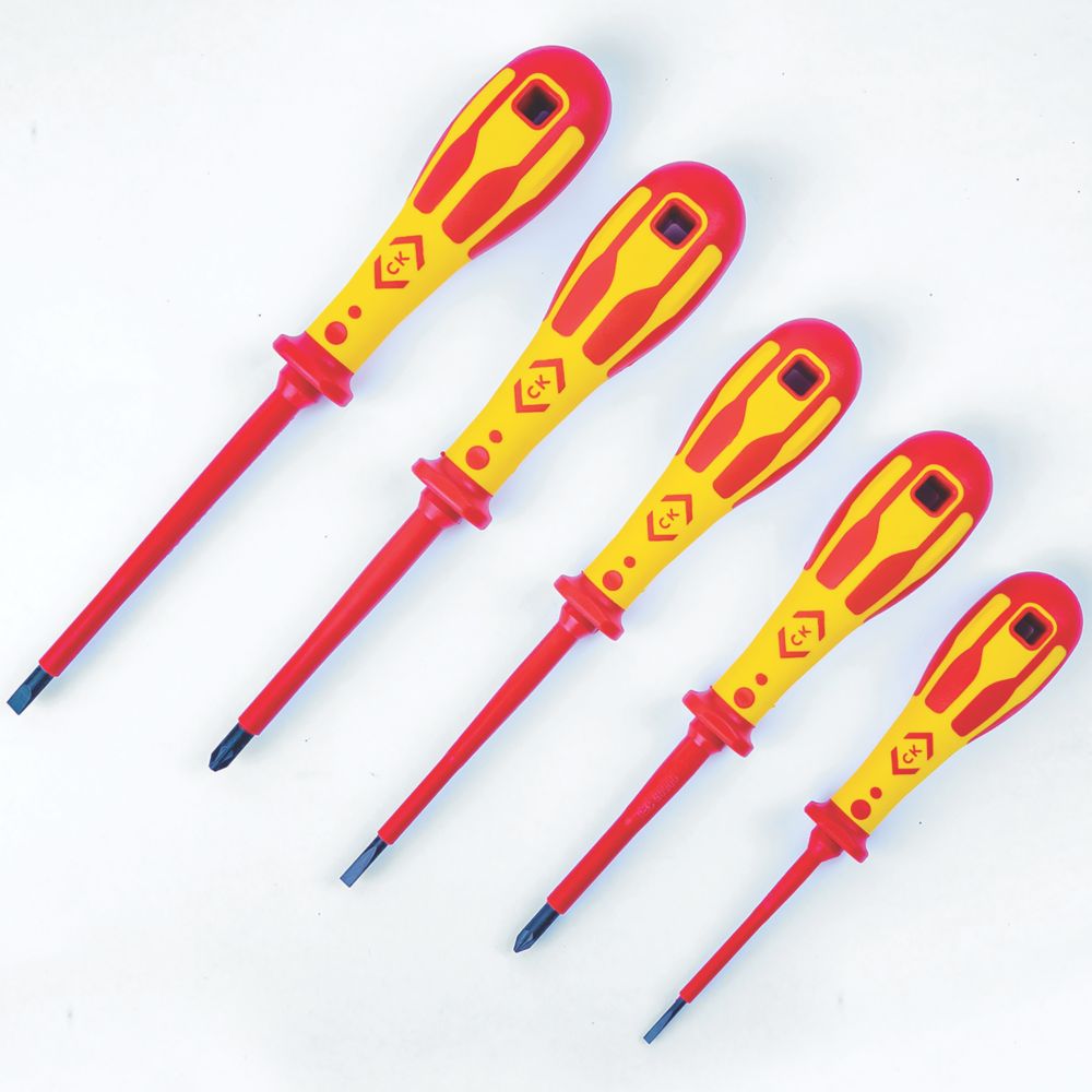 C.K Dextro Mixed VDE Screwdriver Set 5 Pieces - Screwfix