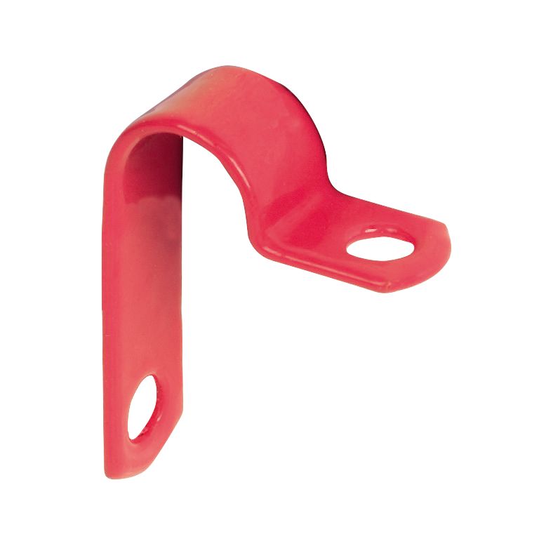 Prysmian AP9 Fire Rated Alarm Cable Clips 9-9.9mm Red 100 Pack - Screwfix