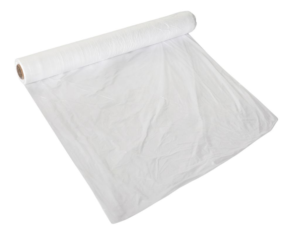 Polyethylene Dust Sheet Roll 50m x 2m - Screwfix