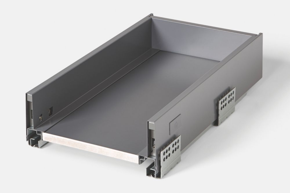 Essentials Soto Standard Drawer Box Matt Grey 300mm - Screwfix