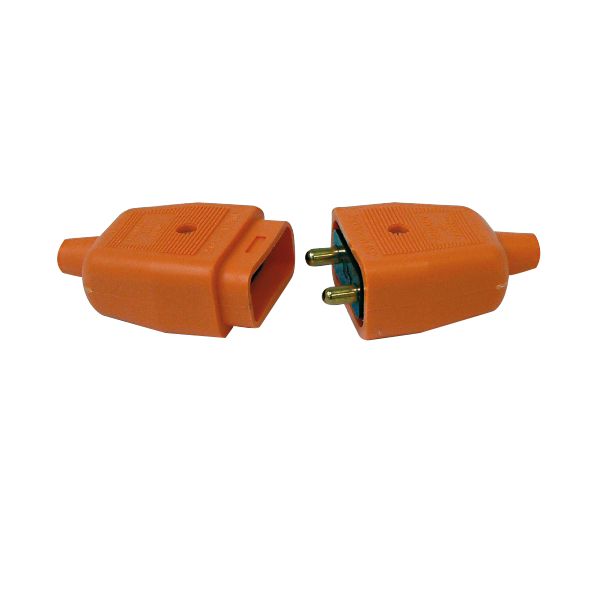 Masterplug NC102O 10A 2-Pin Connector Orange - Screwfix