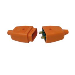 Masterplug NC102O 10A 2-Pin Connector Orange - Screwfix