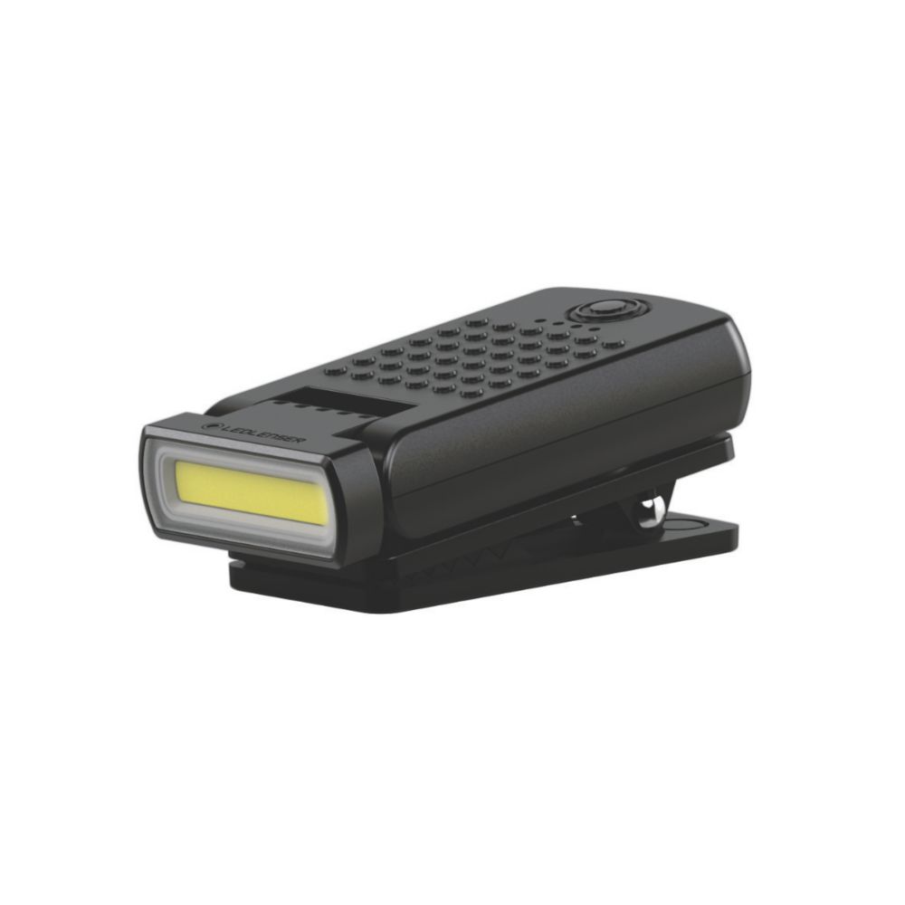 LEDlenser W1R Work Rechargeable LED Cliplight Black 220lm - Screwfix