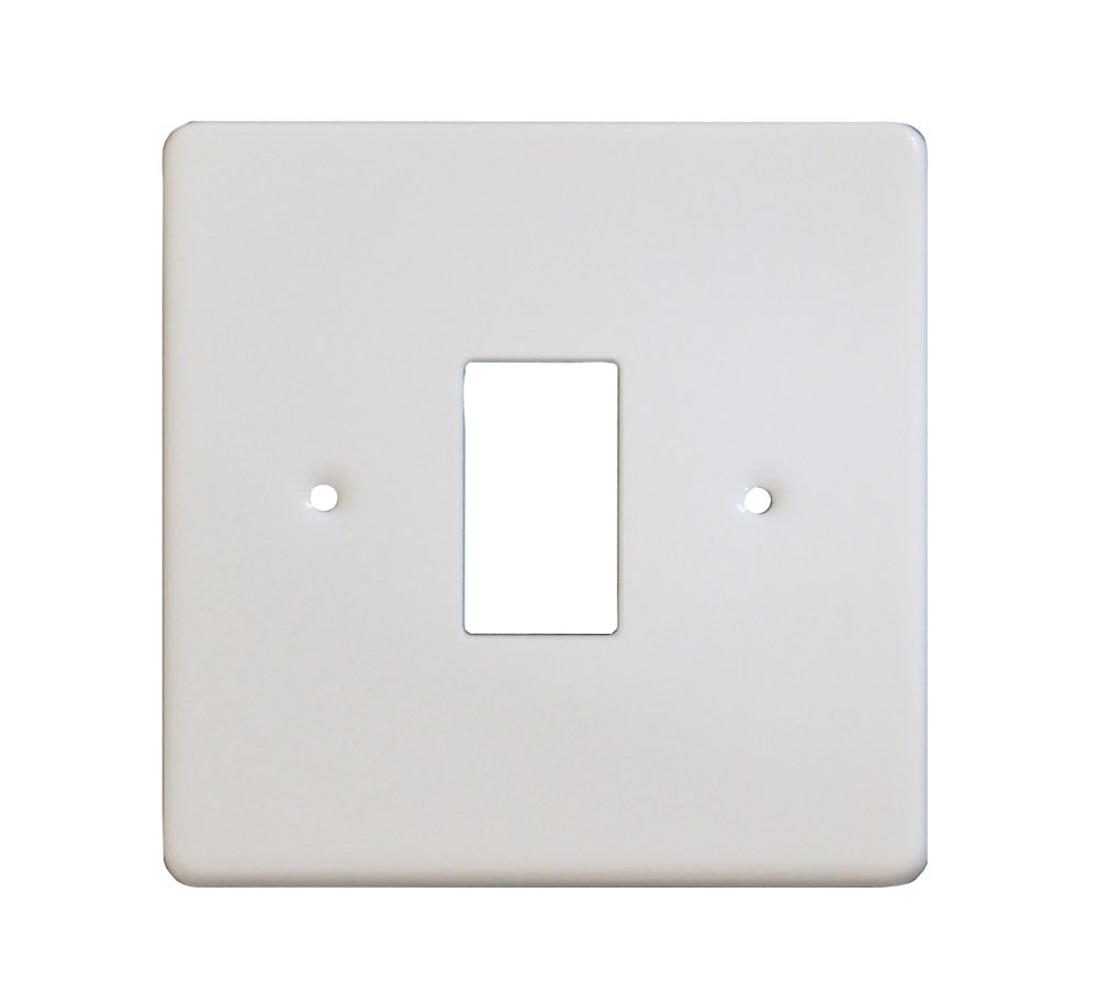 Varilight PowerGrid 1-Module Grid Faceplate White - Screwfix