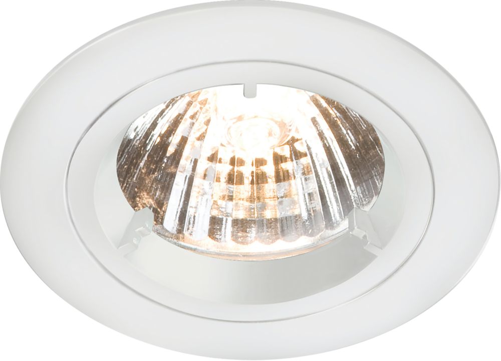Knightsbridge Fixed Recessed Downlight White - Screwfix