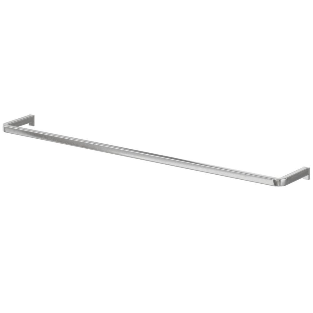 Elland Towel Rail Brushed Steel 600mm x 80mm x 20mm - Screwfix