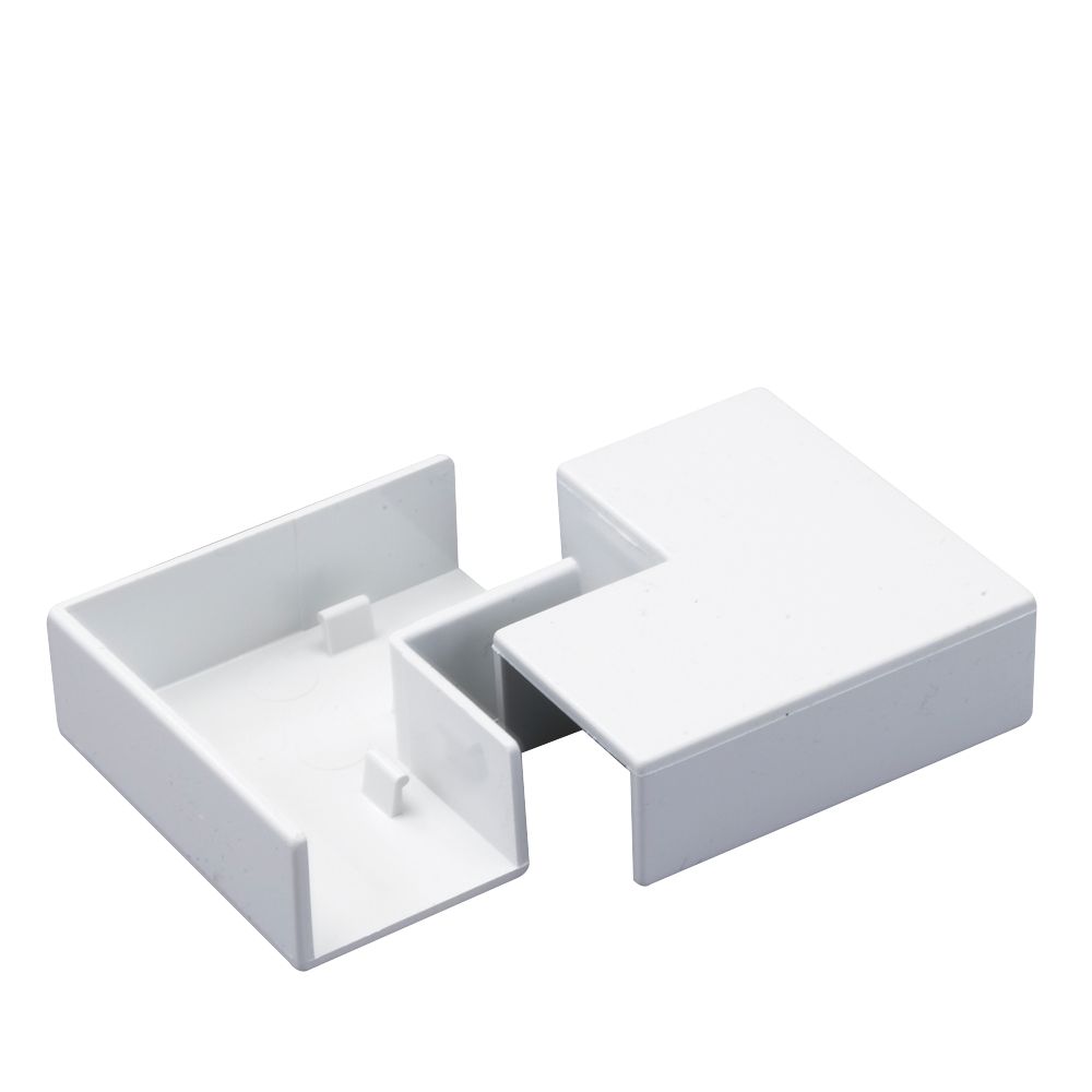 Tower Flat Trunking Angles 25mm x 16mm 2 Pack - Screwfix