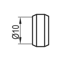 Flomasta Brass Compression Olives 10mm 20 Pack - Screwfix