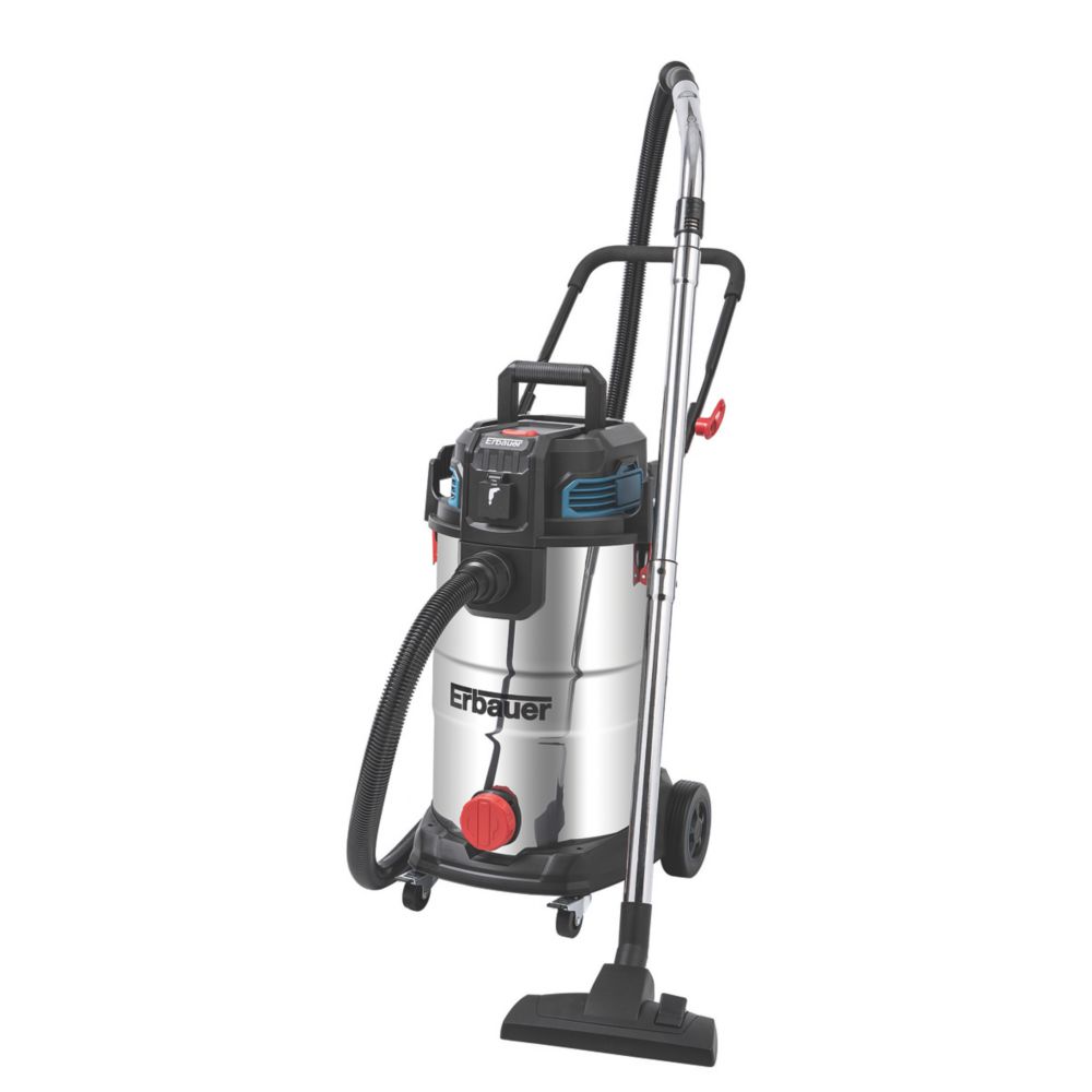 Erbauer EWDV40L 1400W 40Ltr Wet & Dry Vacuum 220 - 240V - Screwfix
