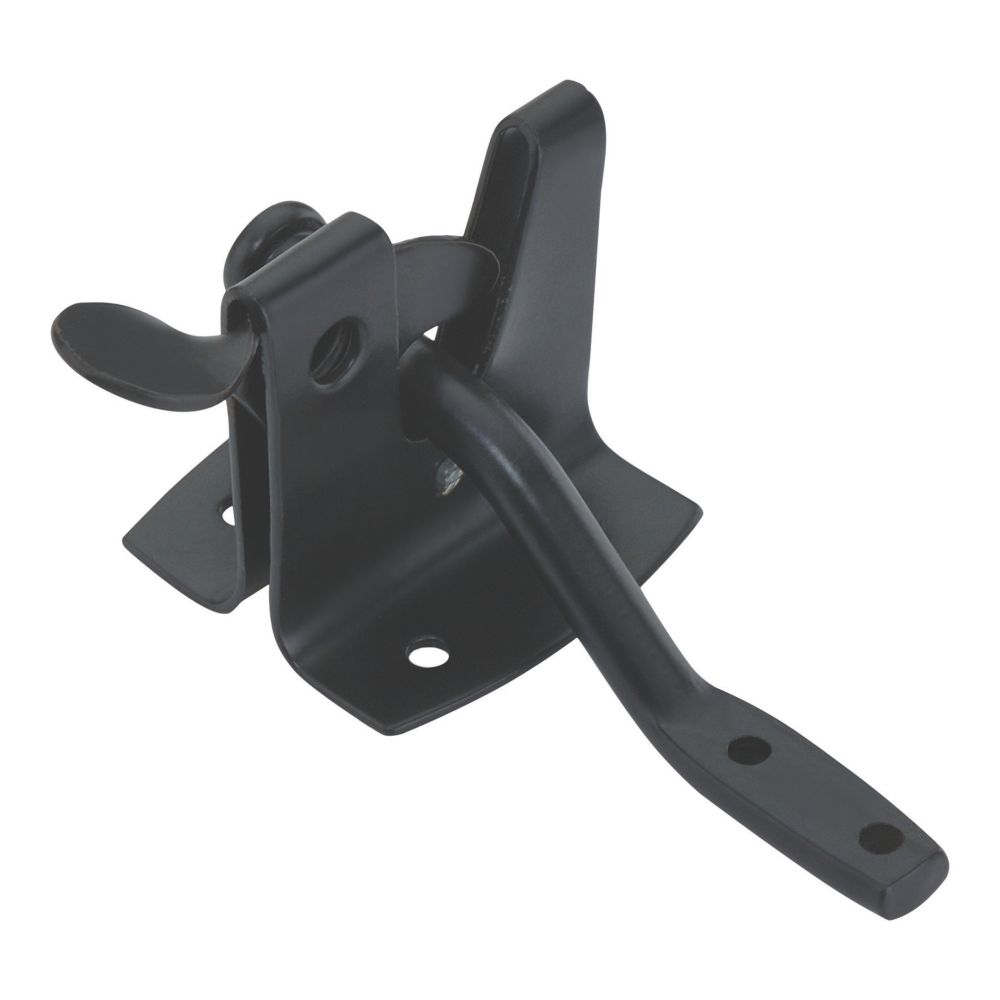 Smith & Locke Auto Gate Latch Black 50mm - Screwfix