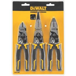 DEWALT Compound Action Pliers Set 3 Pcs - Screwfix