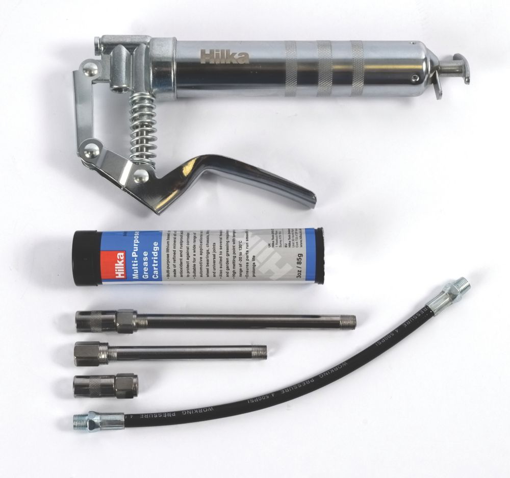 Hilka Pro-Craft Manual Grease Gun Set 6 Pieces - Screwfix