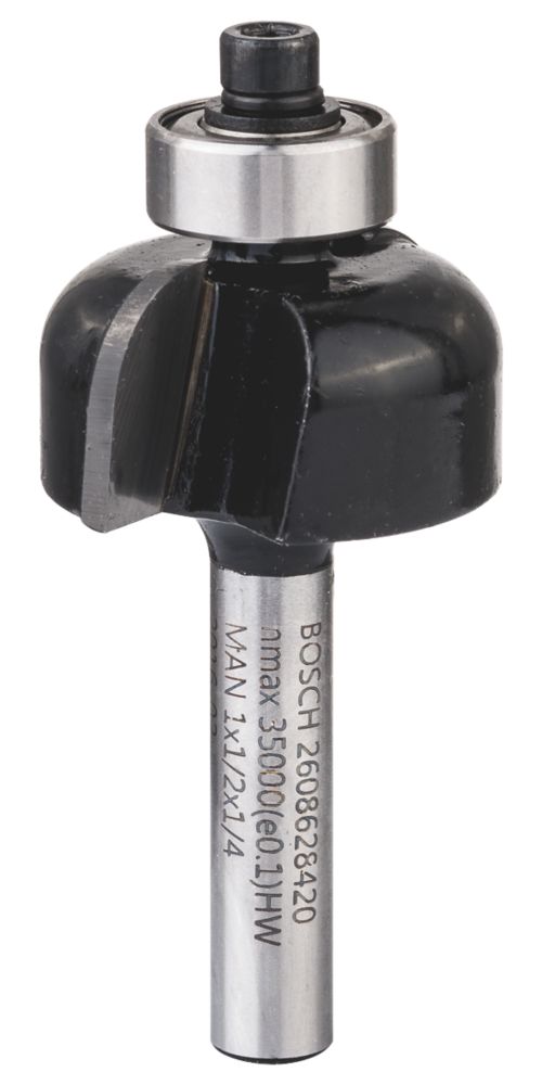 Bosch 1/4" Shank Double-Flute Cove Standard for Wood Core Bit 25.4mm x ...
