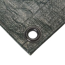 Essentials Tarpaulin Sheet Green/Brown 2m x 3m - Screwfix
