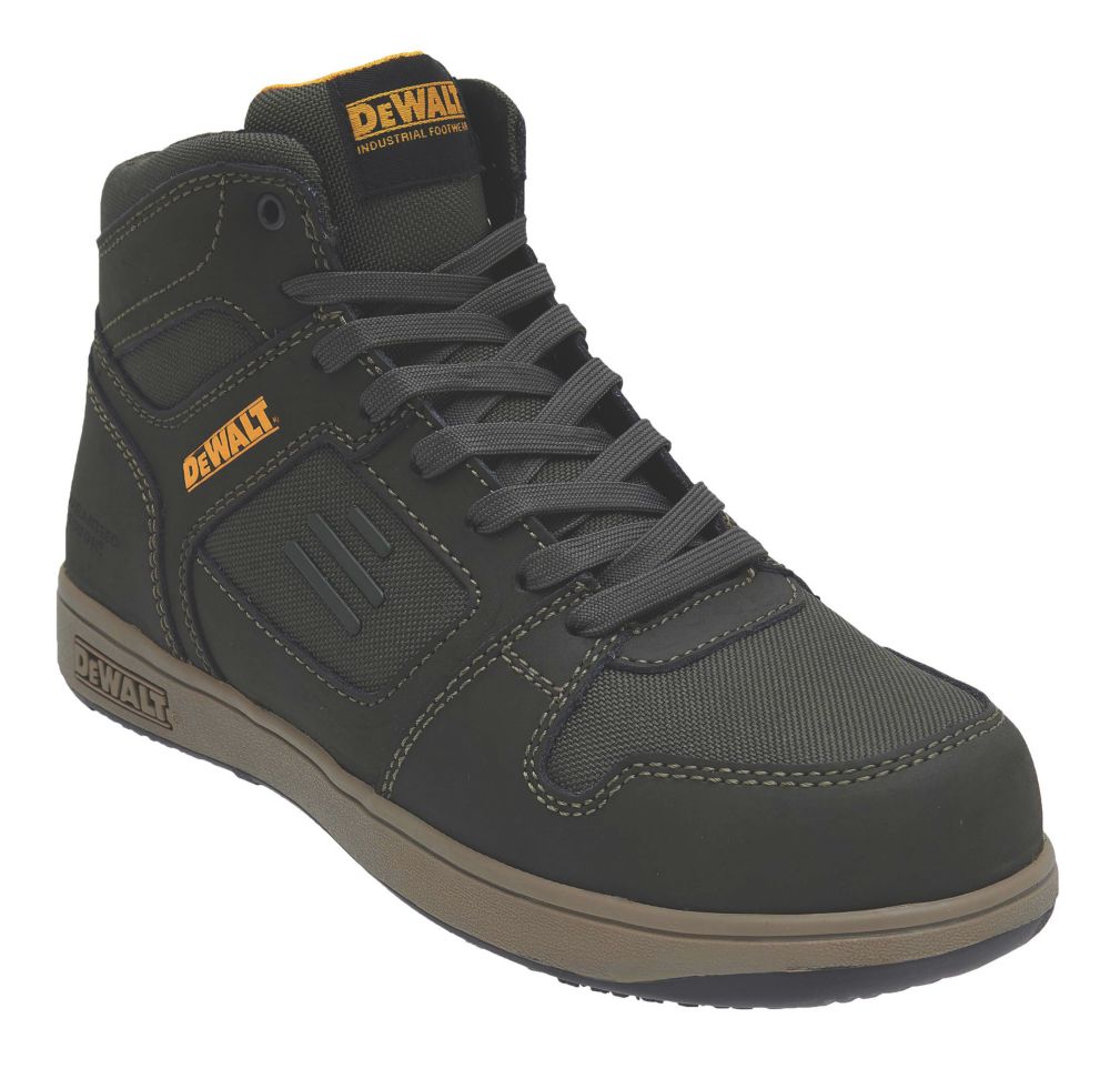 DeWalt Delta Size 7 Olive Safety Boots - Screwfix