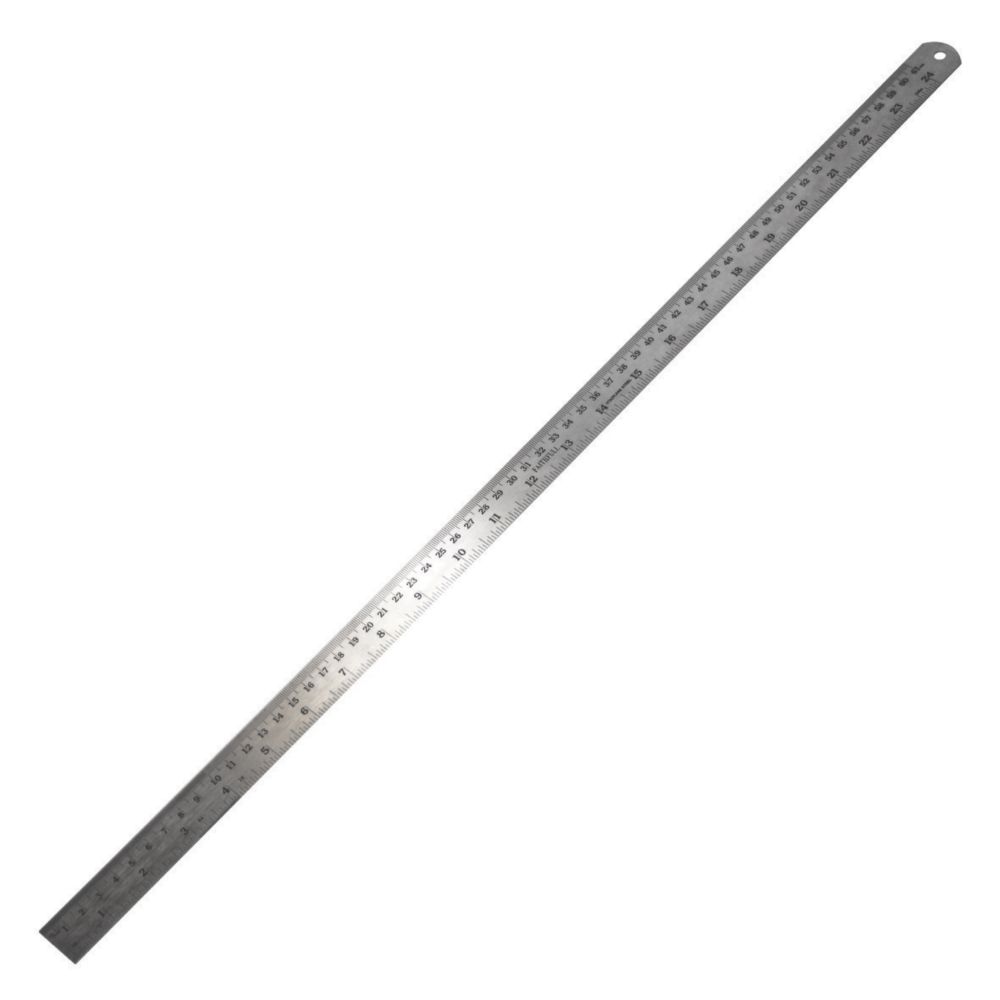 Faithfull Stainless Steel Ruler 24" (600mm) - Screwfix