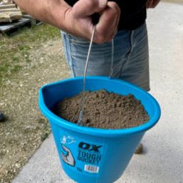 OX Plastic Builders Bucket Blue 15Ltr - Screwfix