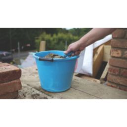 OX Plastic Builders Bucket Blue 15Ltr - Screwfix