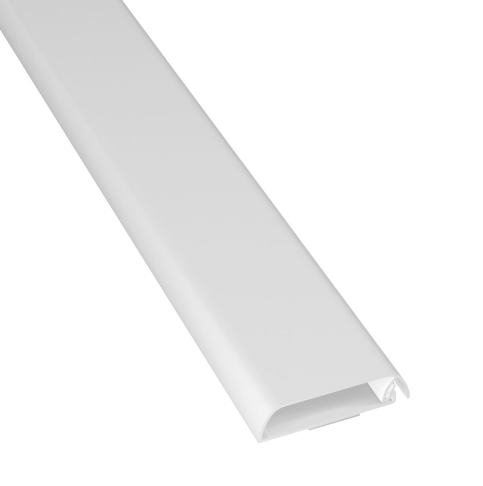 D-Line PVC White TV Cable Cover 60mm x 15mm x 1m - Screwfix