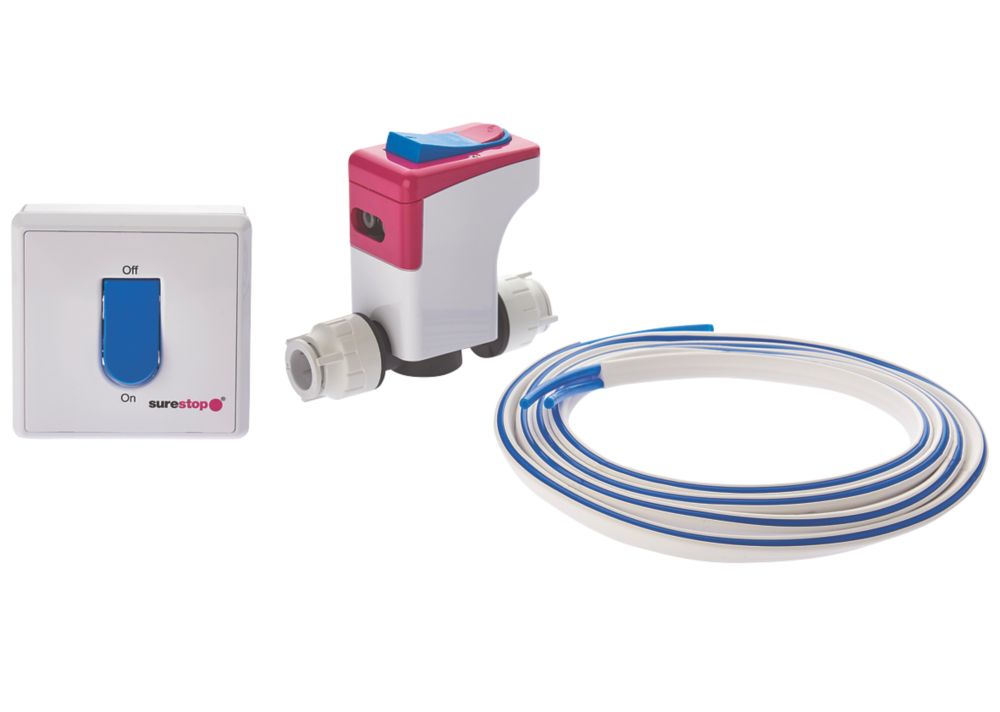 Surestop Plastic Remote Stop Cock Push-Fit 15mm - Screwfix