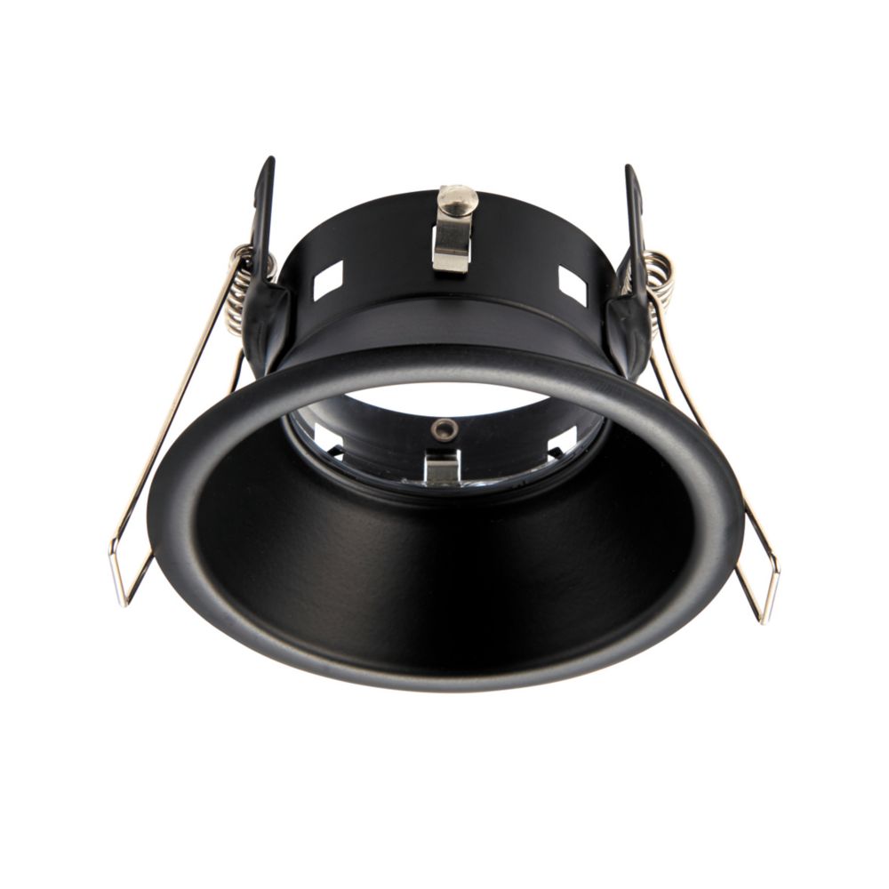 Saxby CosmosValue Fixed Fire Rated Recessed Downlight Black - Screwfix