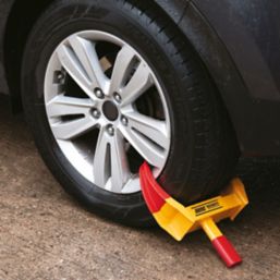 Maypole Universal Wheel Clamp Yellow - Screwfix