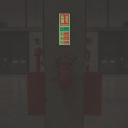 Essentials Photoluminescent "Fire Extinguisher Water" Sign 100mm x ...