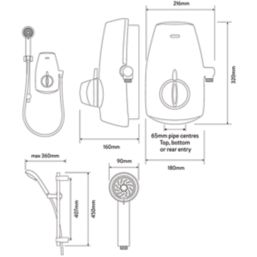 Aqualisa Aquastream Gravity-Pumped Chrome Thermostatic Power Shower ...