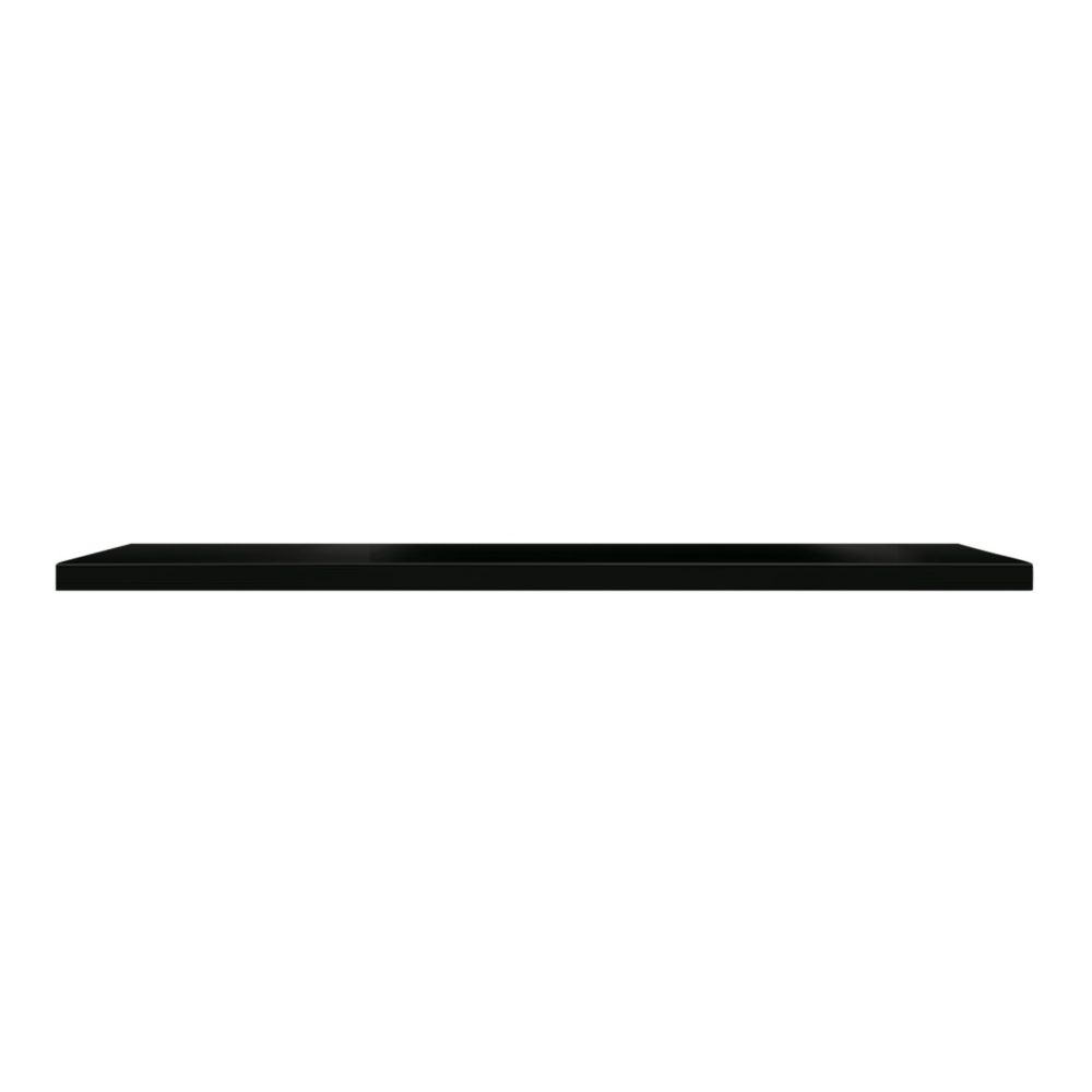 RB UK Black Twin Slot Shelves 800mm x 300mm x 19mm 2 Pack - Screwfix