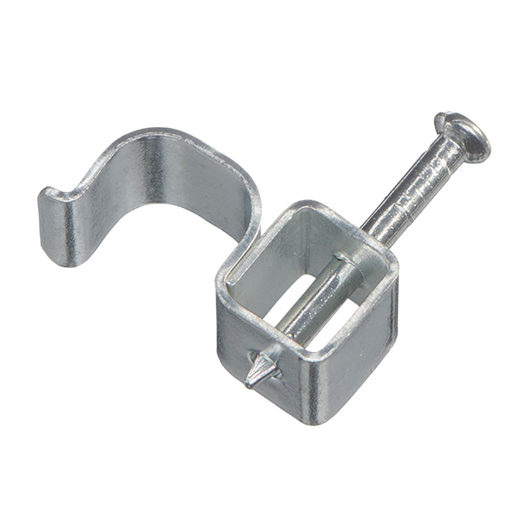 Vimark Fire Rated Cable Clips 4mm² Silver 100 Pack - Screwfix