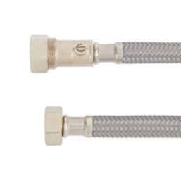 Flomasta Straight Flexible Compression Hose with Isolating Valve 22mm x ...