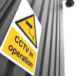 Essentials "CCTV In Operation" Sign 420mm x 297mm - Screwfix