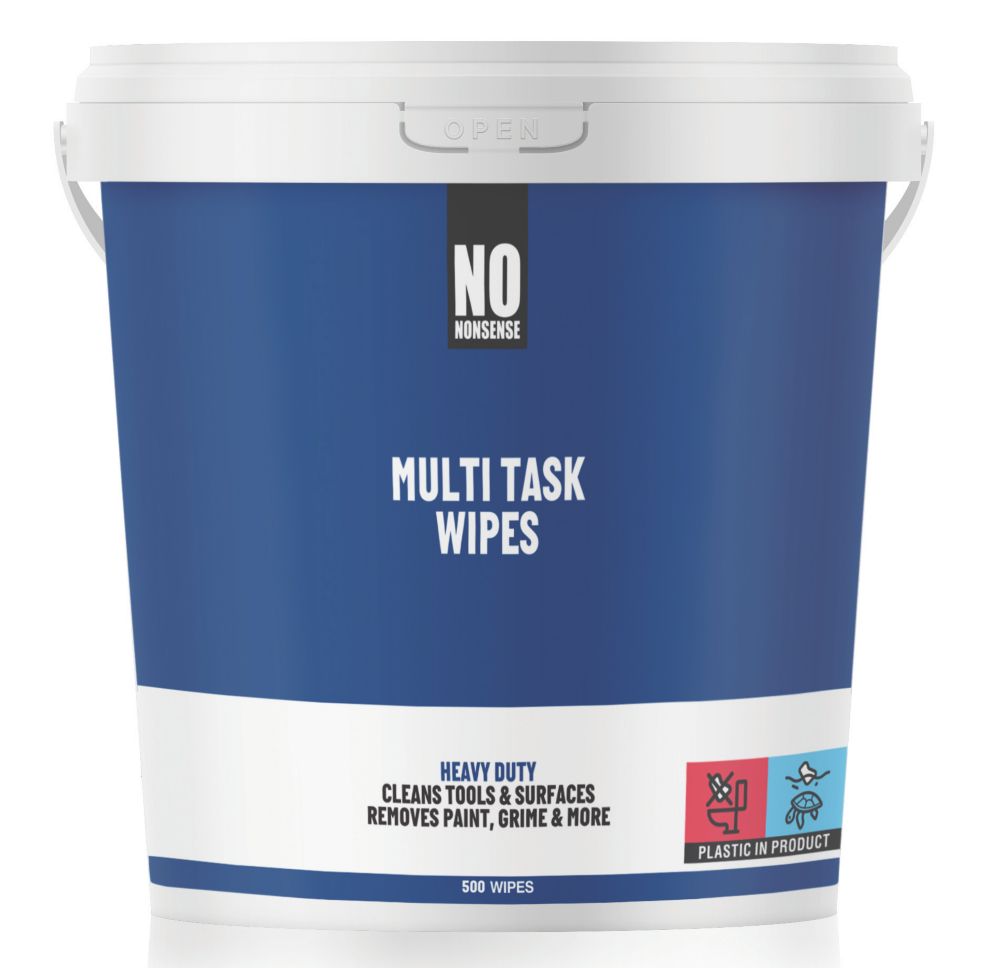 No Nonsense Multi-Surface Wipes 500 Pack - Screwfix