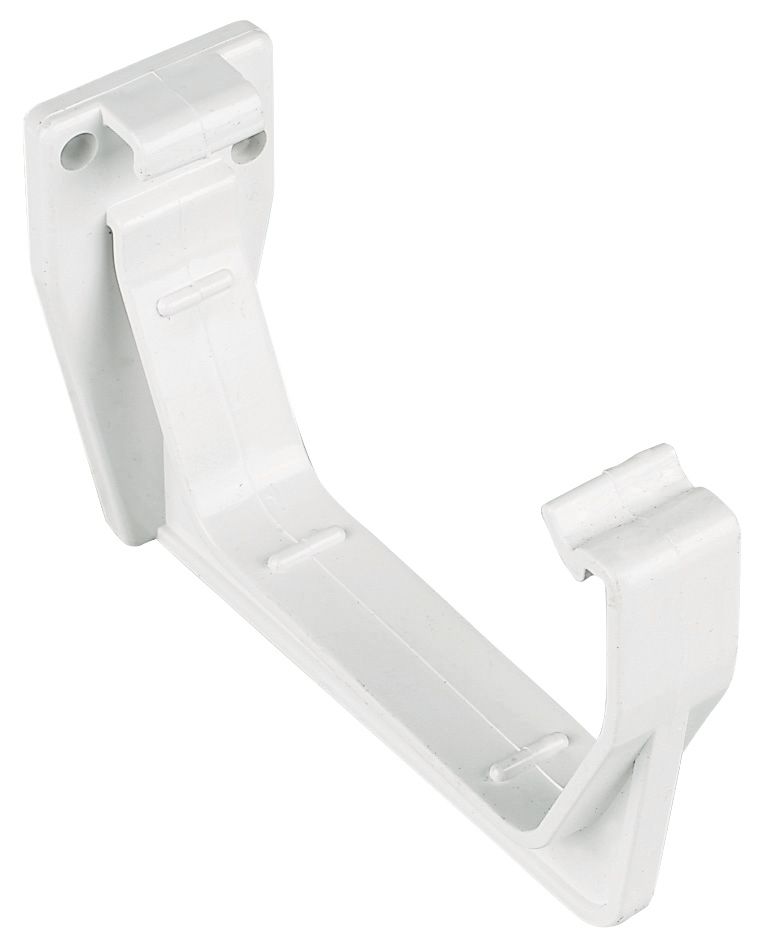 FloPlast uPVC Square Fascia Brackets White 114mm 10 Pack - Screwfix