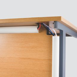 D-Line PVC White TV Trunking 50mm x 25mm x 1.5m 2 Pack - Screwfix