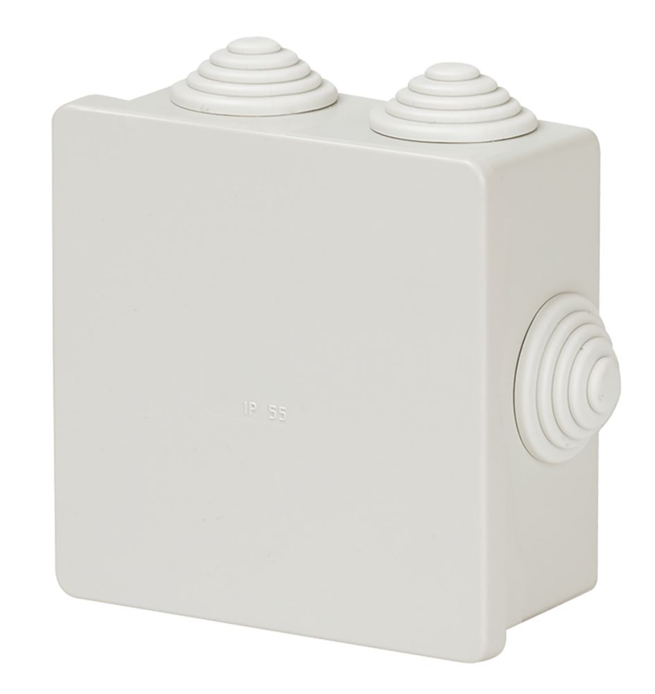 Vimark 6-Entry Square Junction Box with Knockouts 88mm x 45mm x 88mm ...
