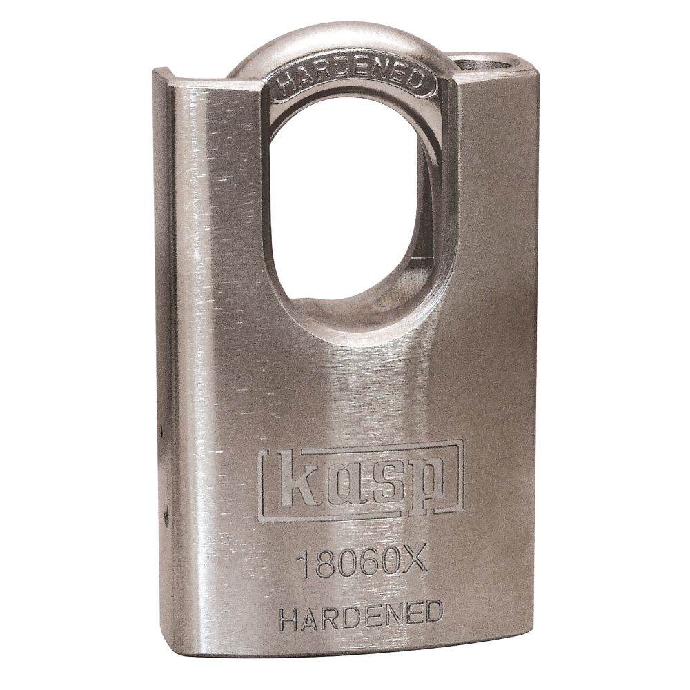 Kasp K18060XD Hardened Steel Weatherproof Closed Shackle Padlock 60mm ...