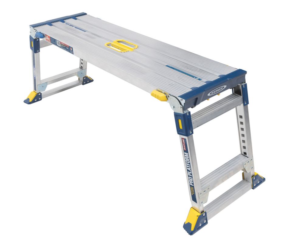 Werner Aluminium 760mm x 1.17m Folding Work Platform - Screwfix
