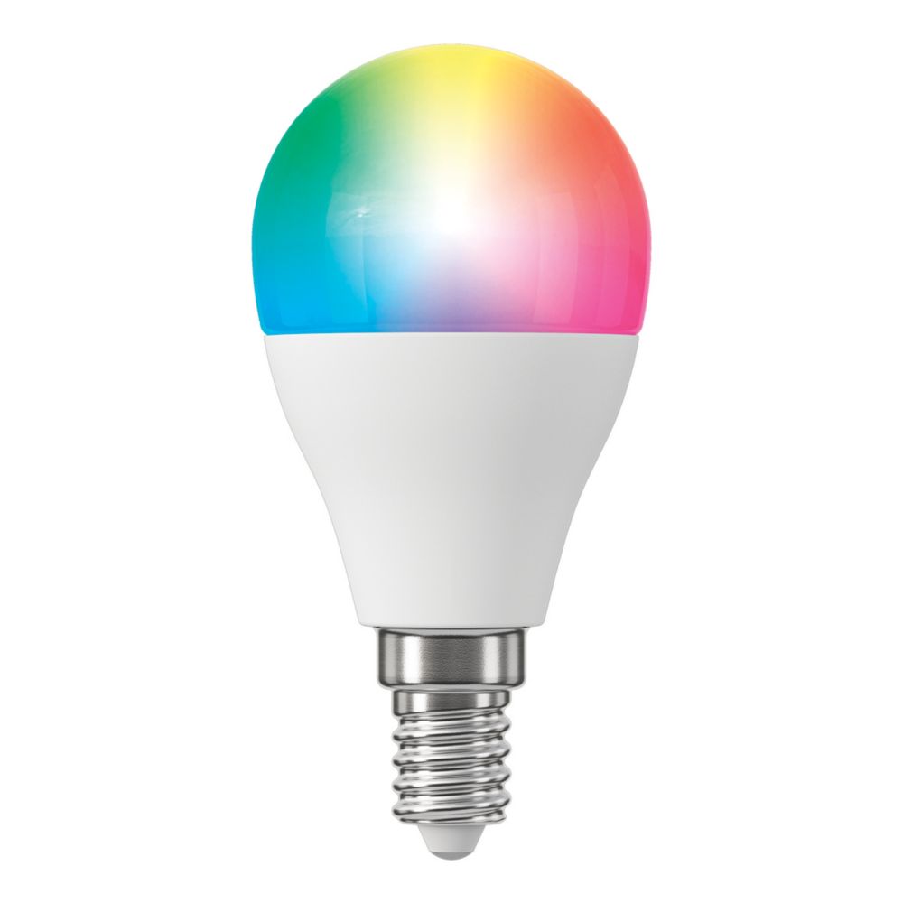 LAP Myko E27 A60 RGB & White LED Smart Light Bulb 7.3W 806lm - Screwfix