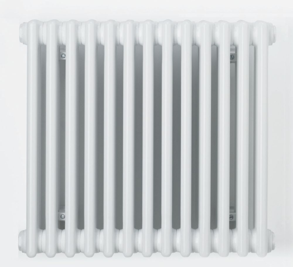 Acova 600mm x 628mm 2009BTU White Horizontal 2 Column Radiator - Screwfix