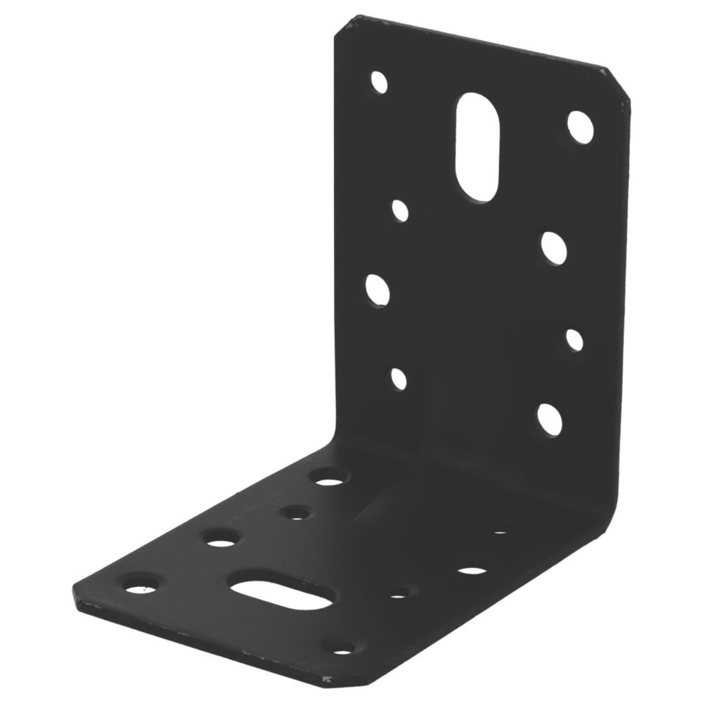 Magnodur Reinforced Angle Brackets Black 90mm x 90mm x 65mm 10 Pack ...
