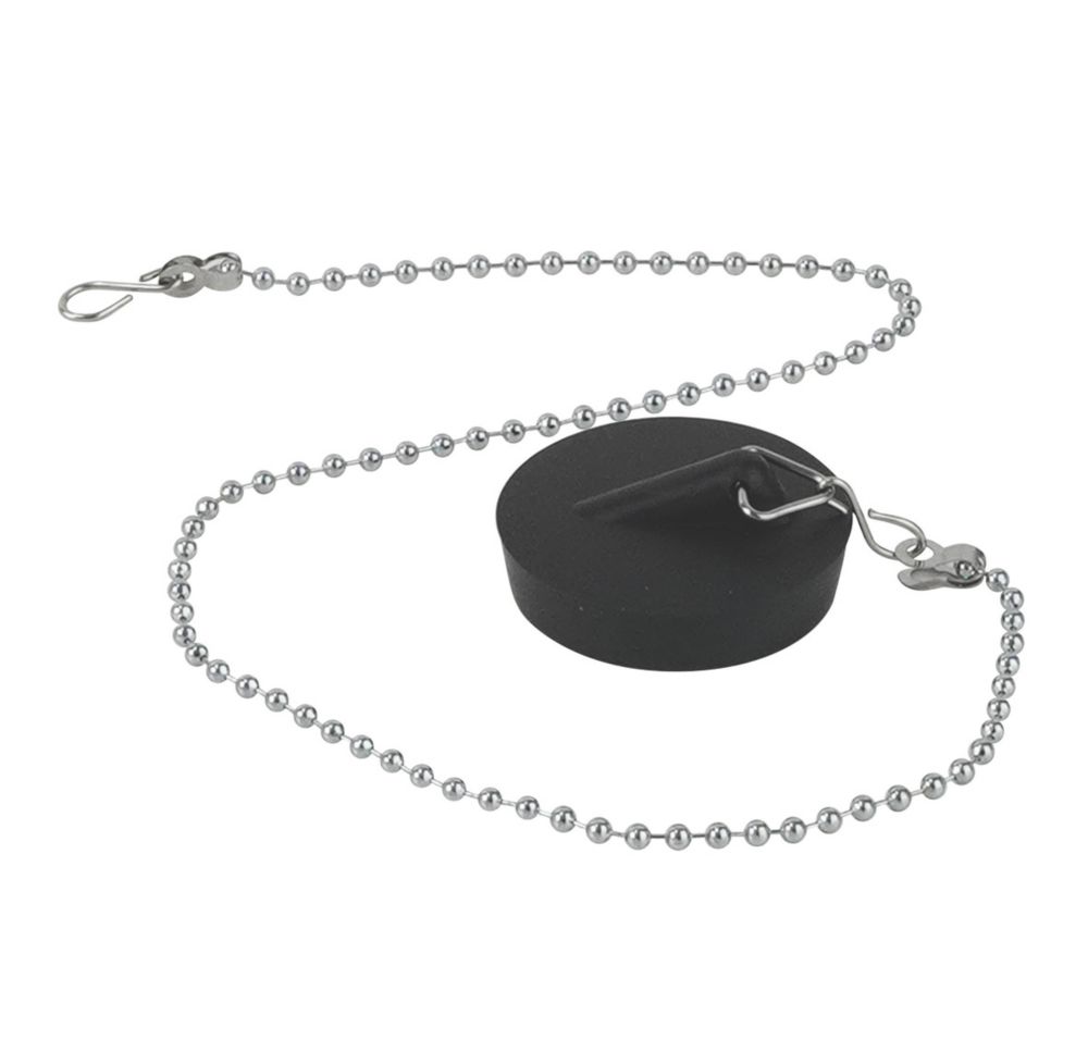 Flomasta Rubber Plug & Chain 16" - Screwfix