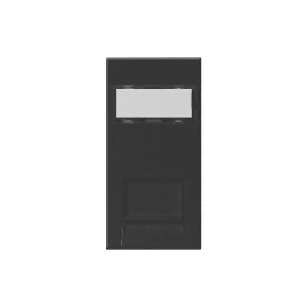 LAP Modular RJ45 Ethernet Socket Black - Screwfix